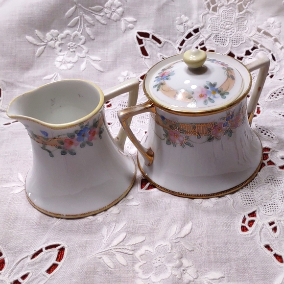 Nippon | Dining | Vintage Art Deco Hand Painted Nippon Sugar And ...